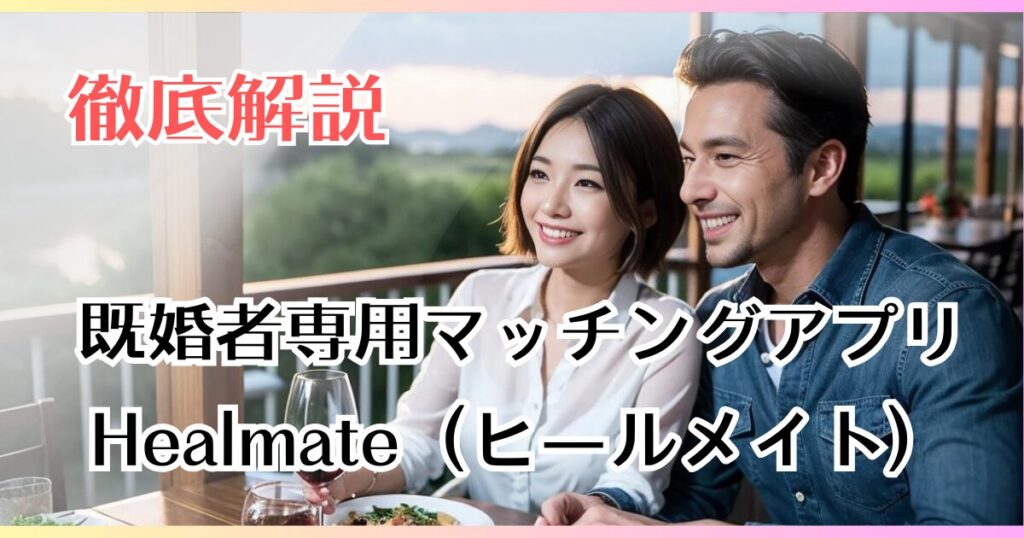 【2025年1月最新】既婚者マッチングアプリ | Healmate(ヒールメイト)体験談やアプリの特徴口コミ・評判！徹底解説 - 既婚者App