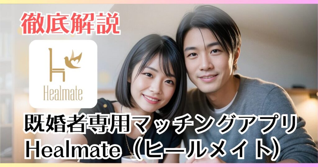 【2025年3月最新】既婚者マッチングアプリ | Healmate(ヒールメイト)体験談やアプリの特徴口コミ・評判！徹底解説 - 既婚者App
